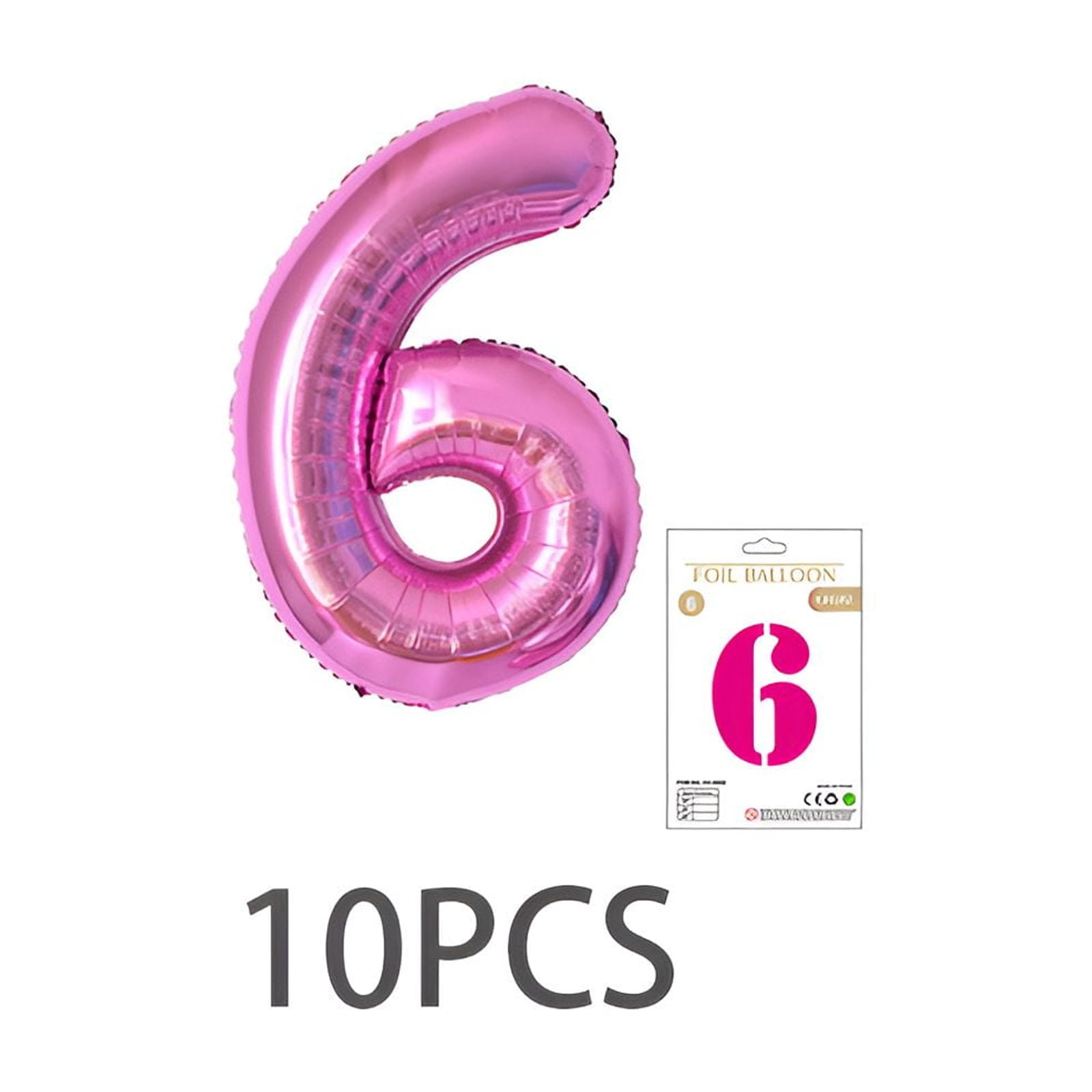 BESTSKY 10Pcs Number Balloons,Stylish Balloon Highlight Party Decorations,Personalized Birthday ...