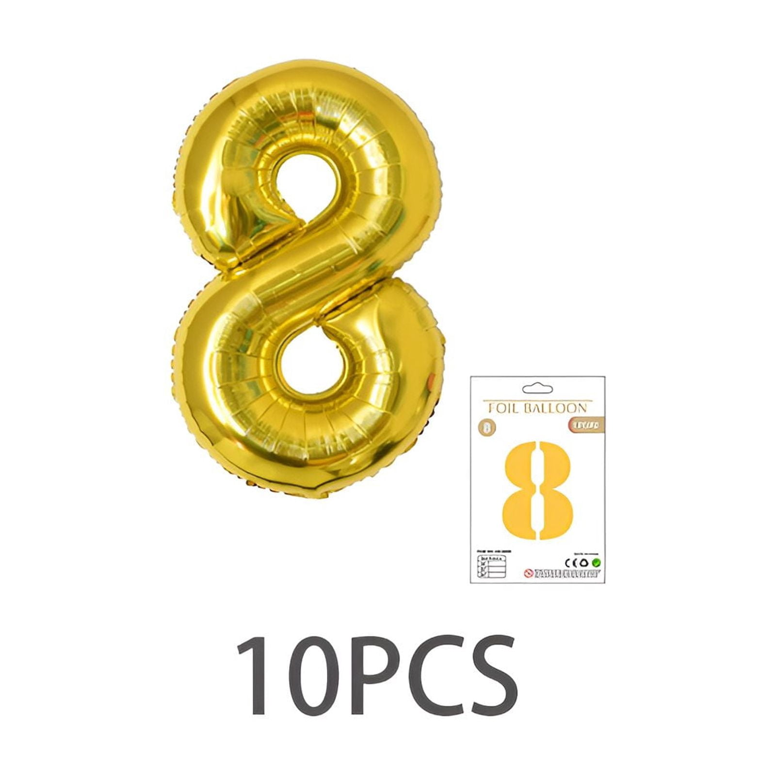 BESTSKY 10Pcs Number Balloons,Stylish Balloon Setup Party Decorations ...