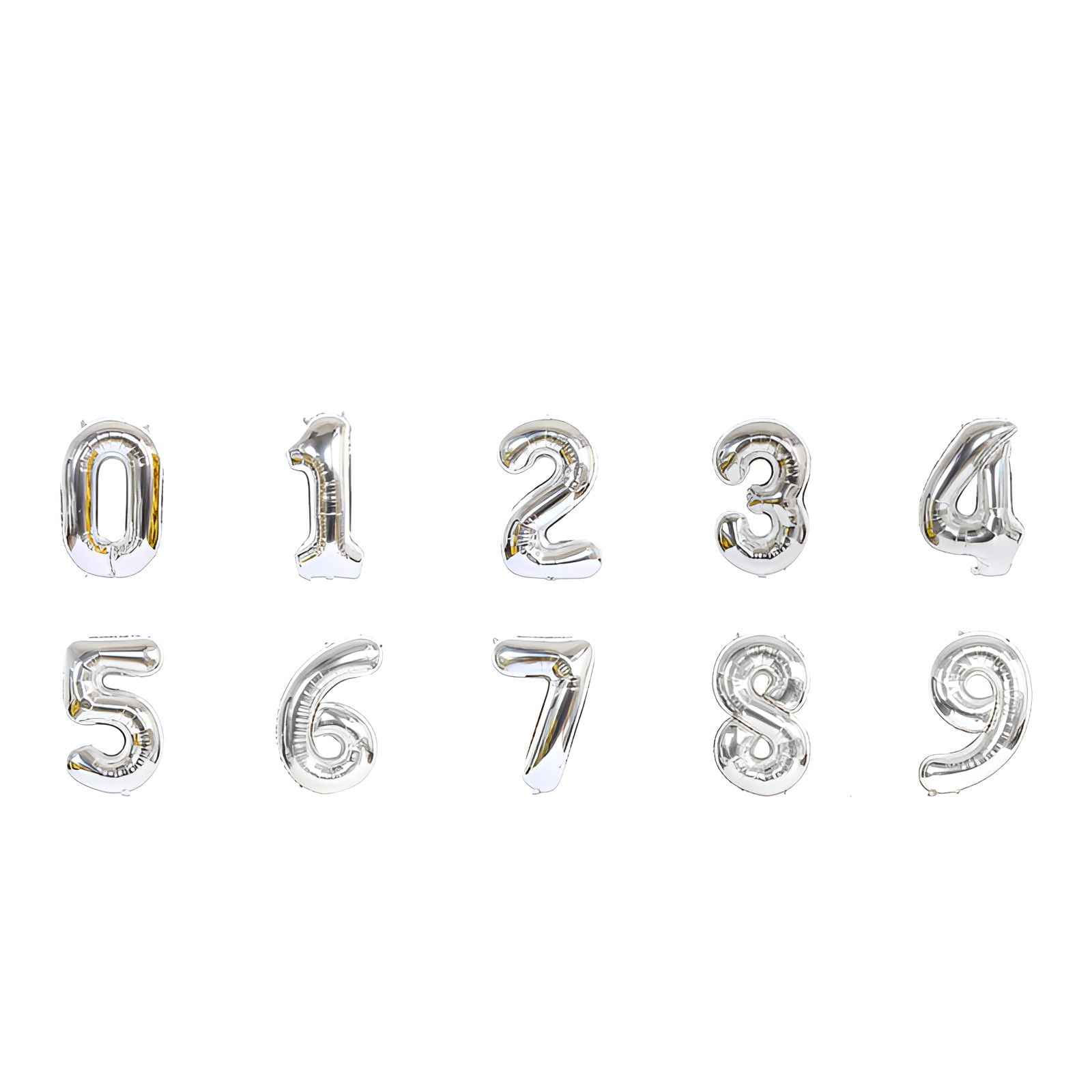 BESTSKY 10Pcs Number Balloons,Unique Metallic Colors Party Decorations,Personalized Birthday ...