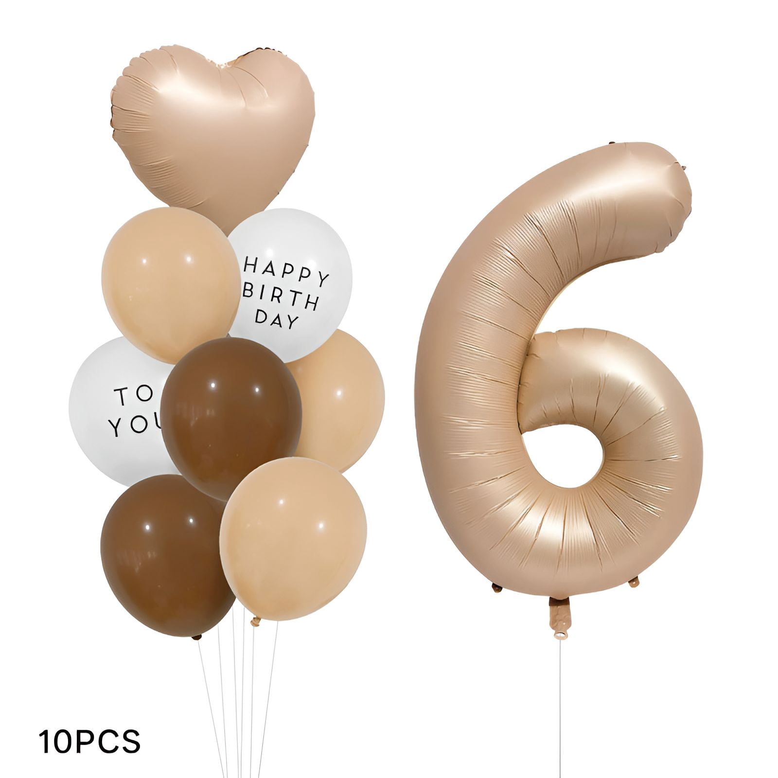 BESTSKY 120Pcs Number Balloons,Chic Birthday Setup Balloons for ...