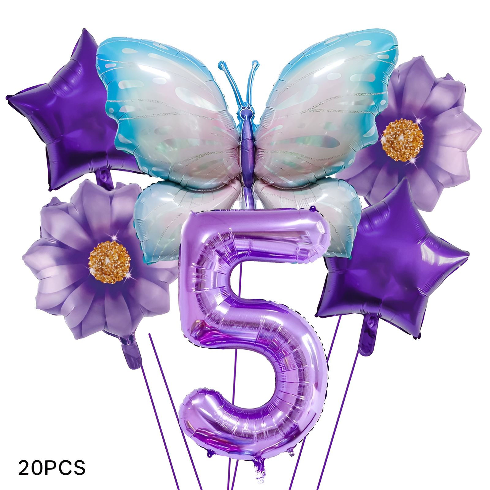 BESTSKY 120Pcs Number Balloons,Exquisite Party Balloons Party ...