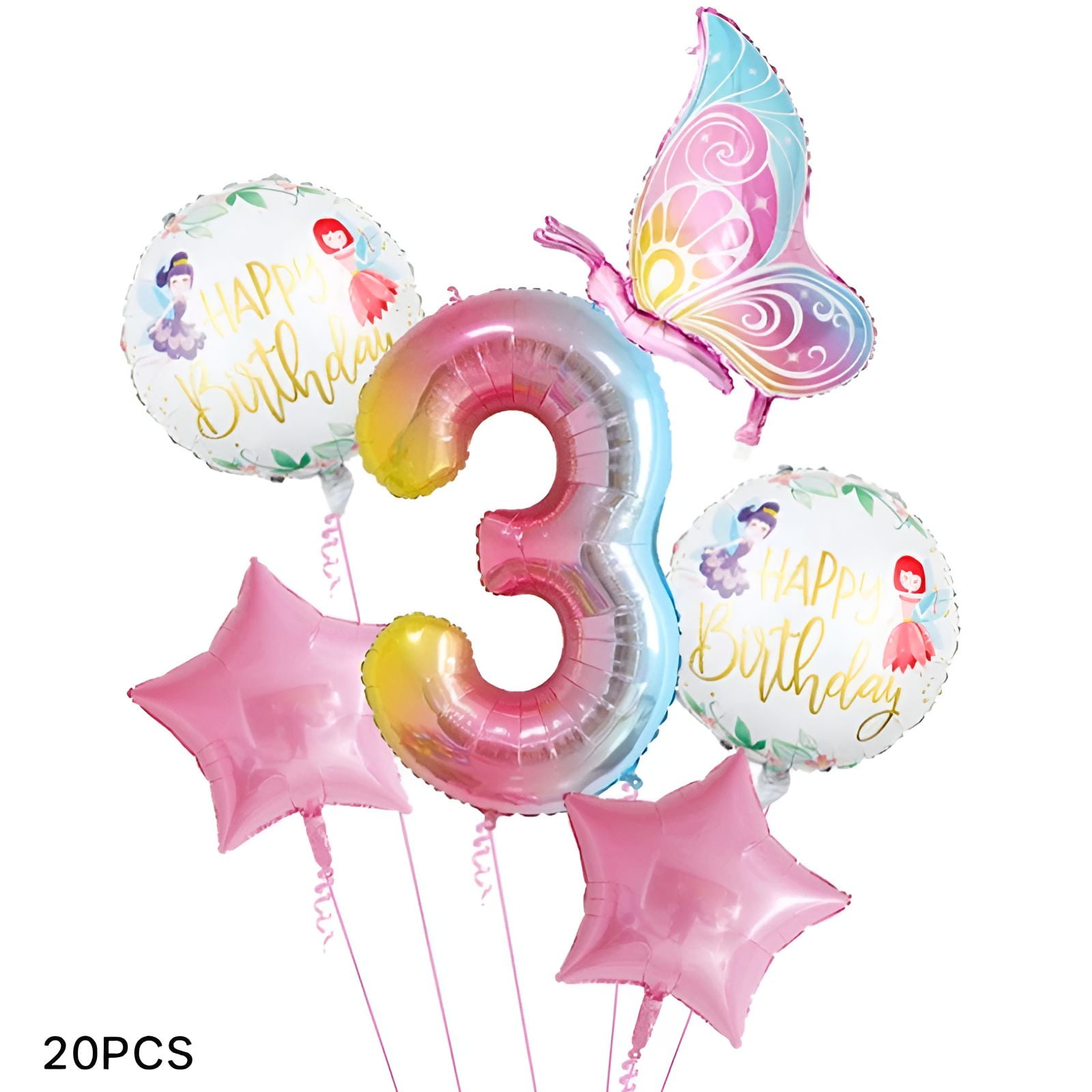 BESTSKY 120Pcs Number Balloons,High-End Birthday Balloons Birthday ...