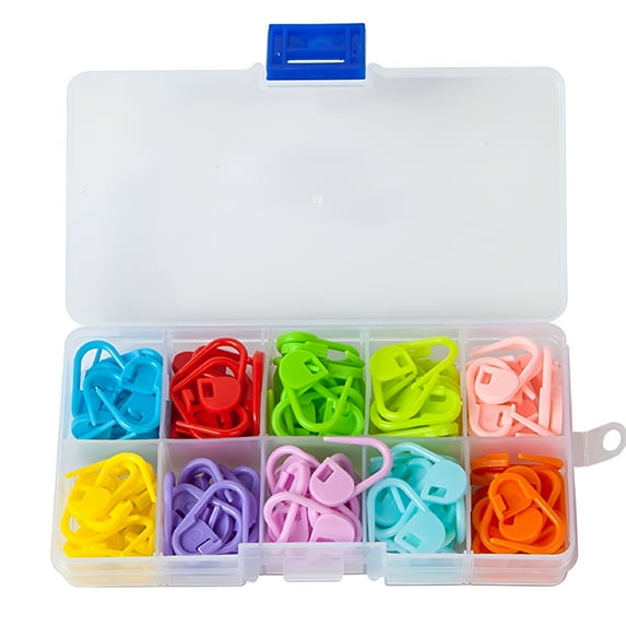 BESTSKY 120pcs Locking Stitch Markers Knitting Stitch DIY Craft Plastic ...