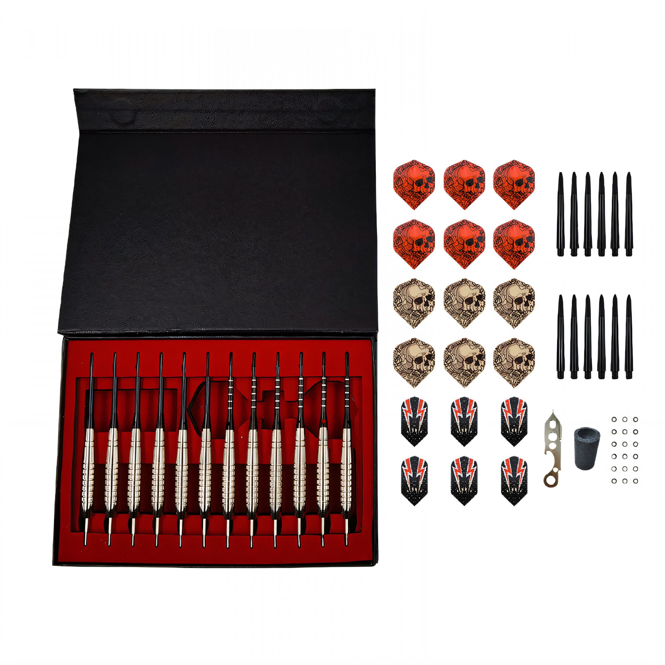 BESTSKY 12Pcs Darts Lightweight Aluminum Alloy Steel Tip Darts ...