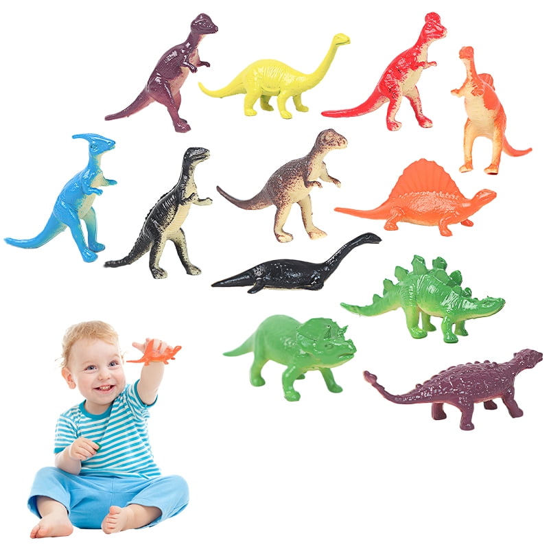 BESTSKY 12Pcs Fake Bugs,Dinosaur Plastic Bugs,Animal Identification ...