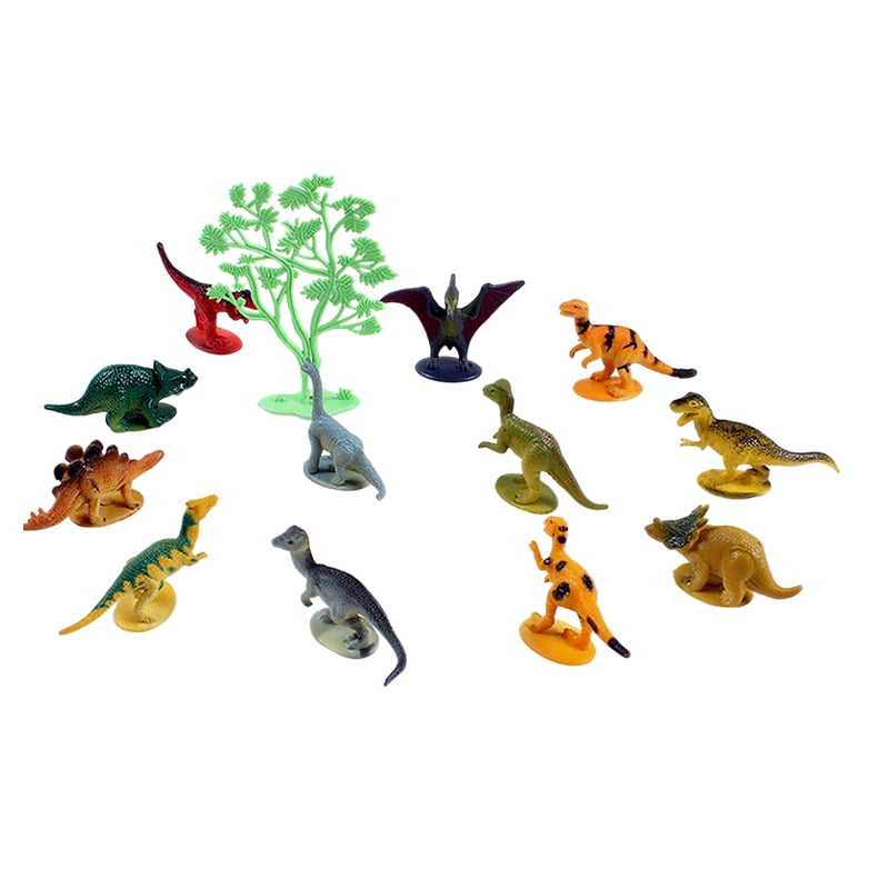 BESTSKY 12Pcs Fake Bugs,Dinosaur with Base Animal Toys,Festive Fun ...