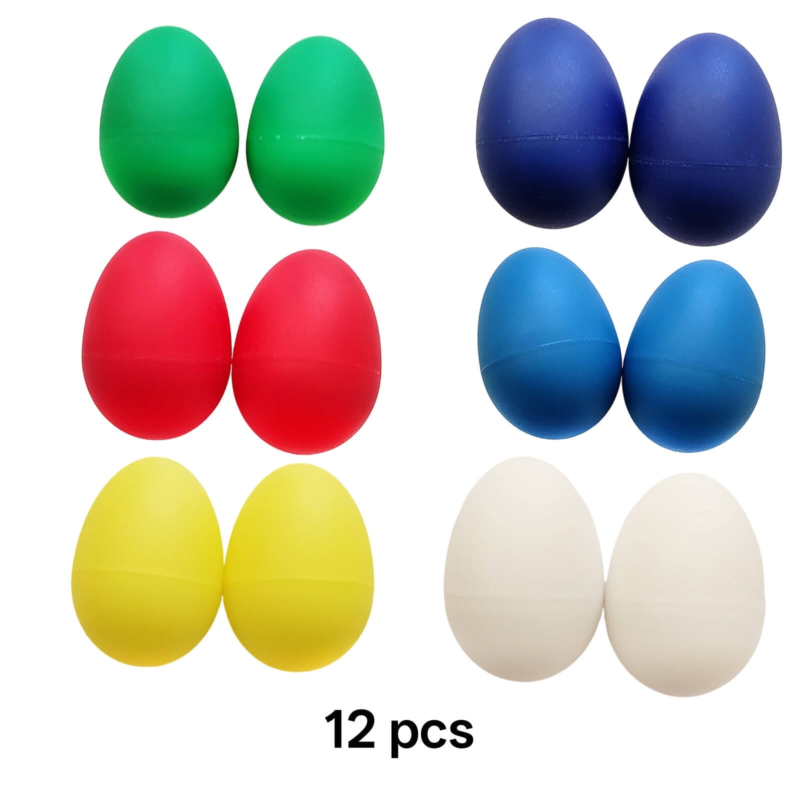 BESTSKY 12Pcs Kids Rhythm Toys,4cm Diameter Percussion Egg,Clear and ...