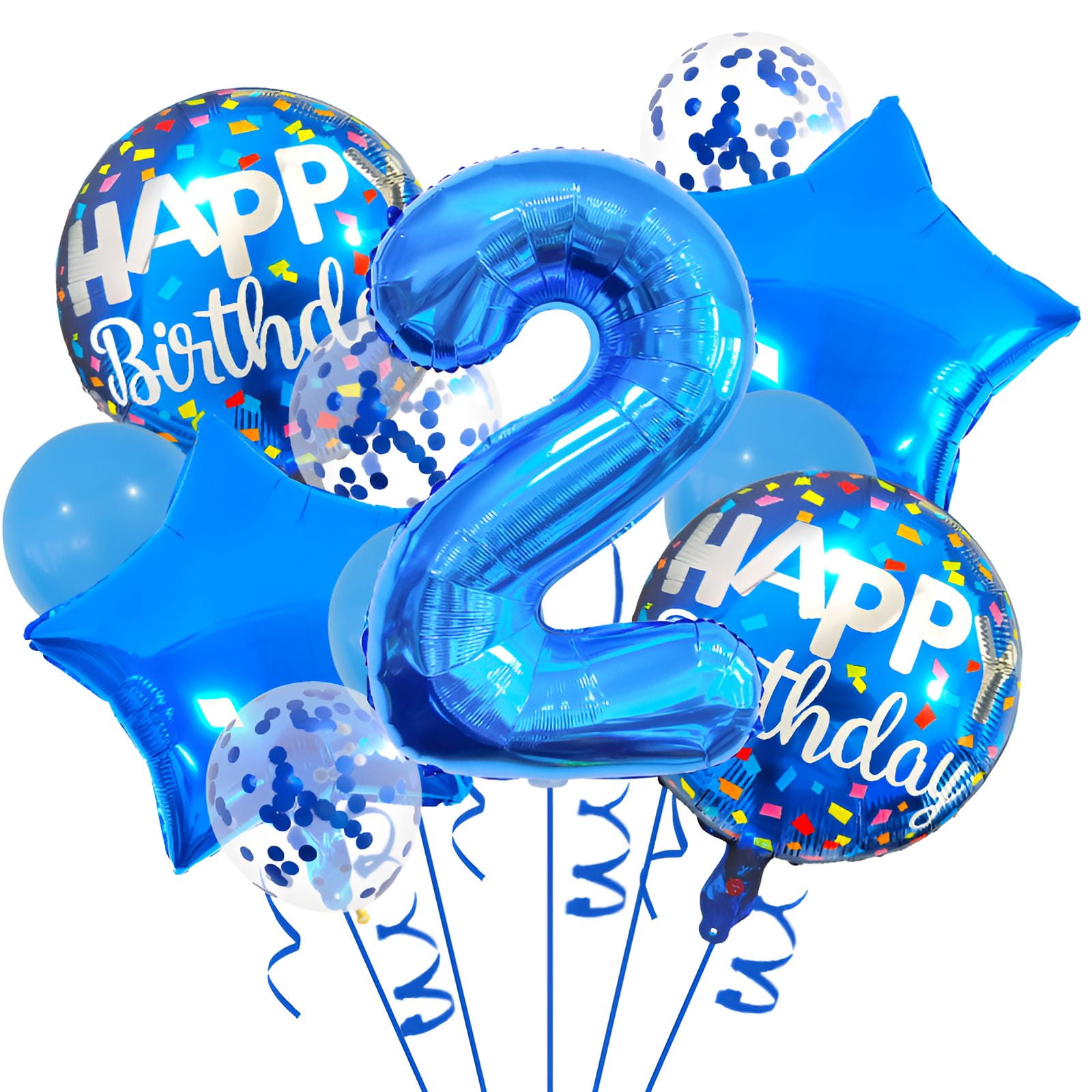 BESTSKY 13Pcs Number Balloons,Romantic Photo Props Balloons for ...