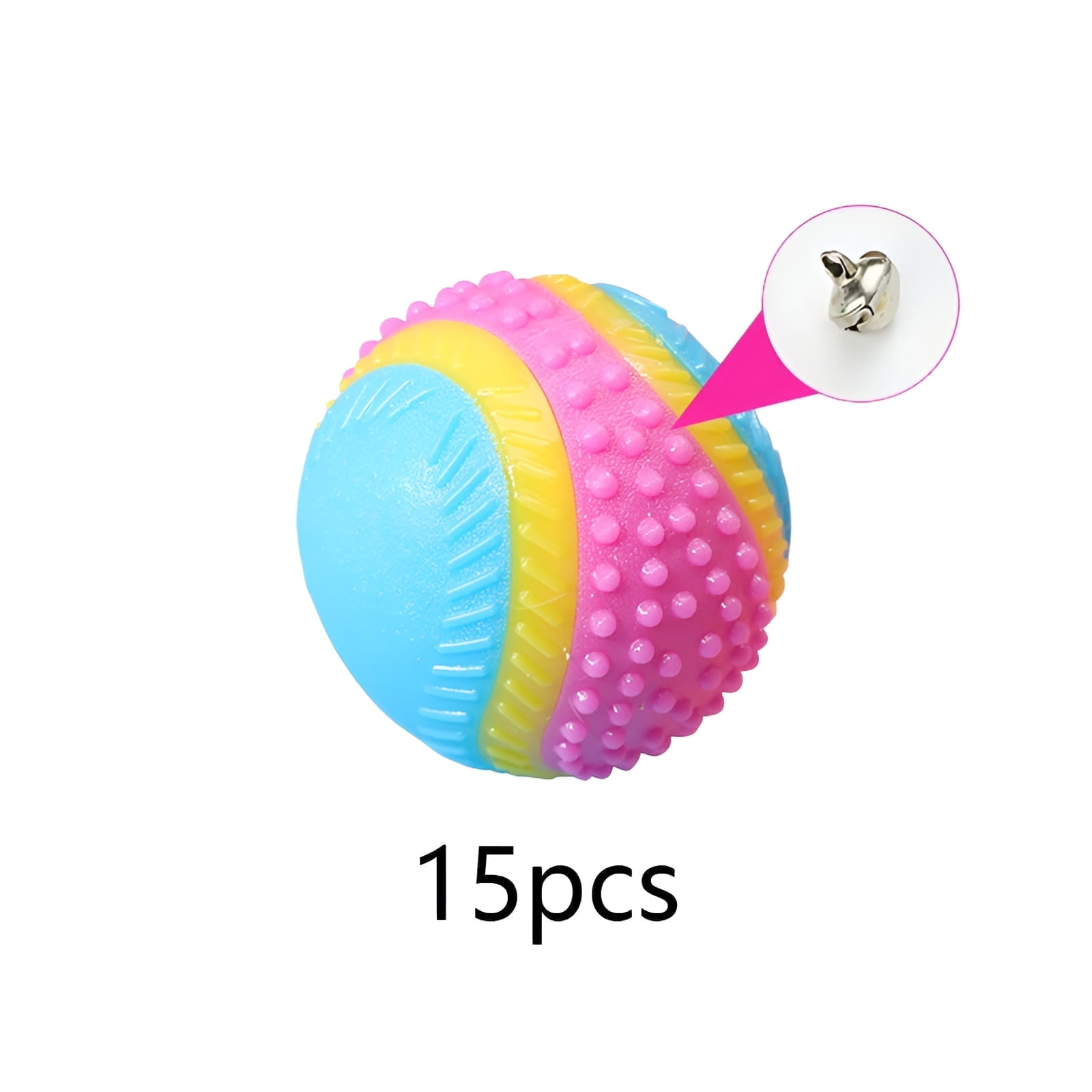BESTSKY 15Pcs Interactive Dog Ball,Rubber Dog Toys,Interactive Dog Toy ...