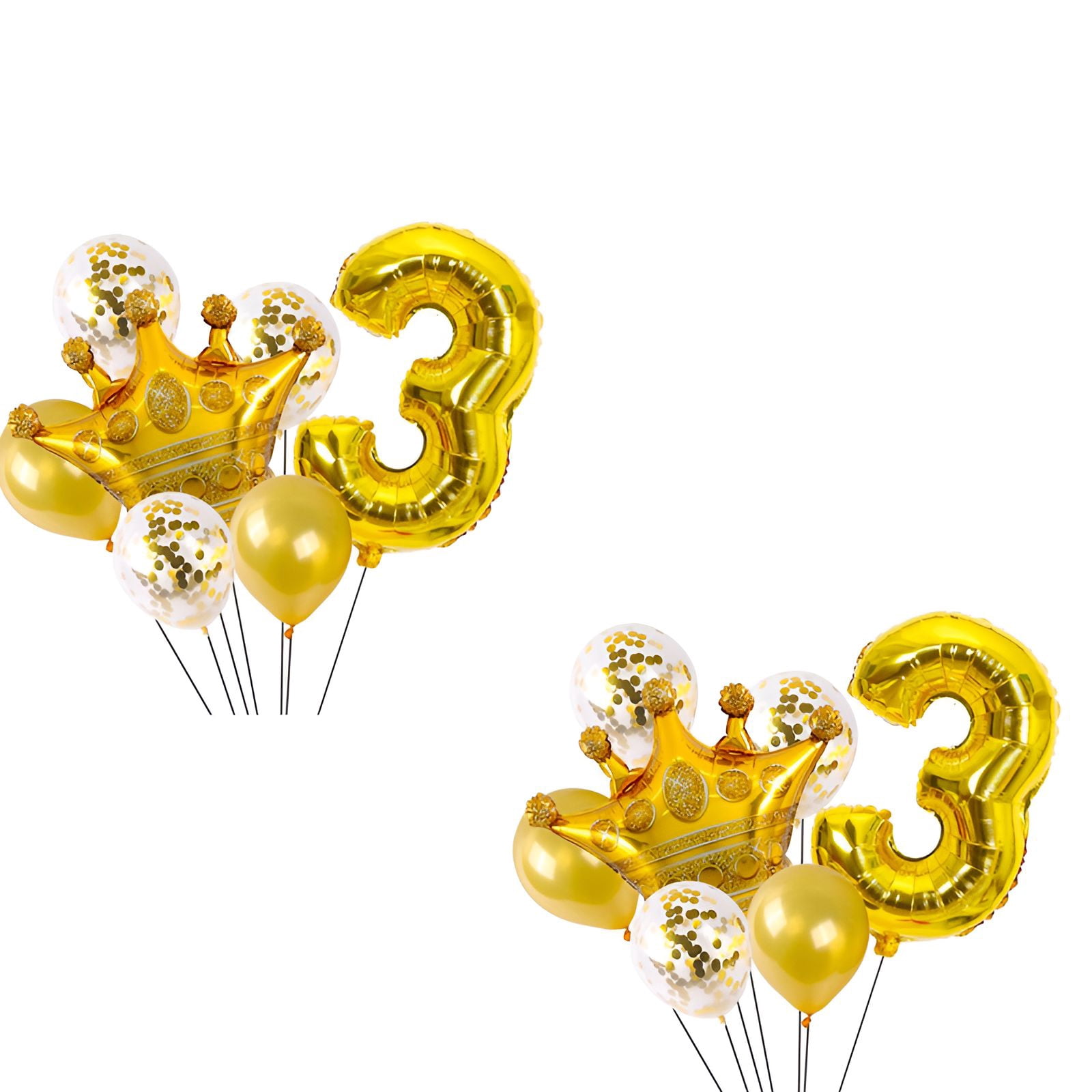 BESTSKY 16Pcs Number Balloons,Exquisite Atmosphere Design Birthday ...
