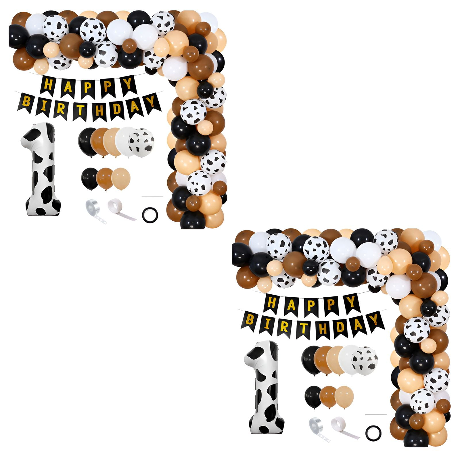 BESTSKY 172Pcs Number Balloons,Cute Animal Shaped Balloons Balloons for ...