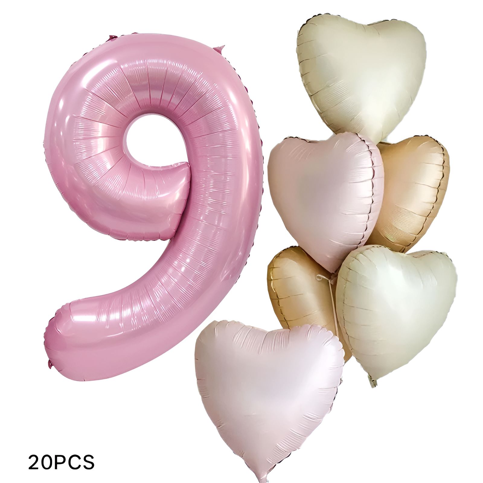 BESTSKY 180Pcs Number Balloons,Romantic Atmosphere Pairing Party ...