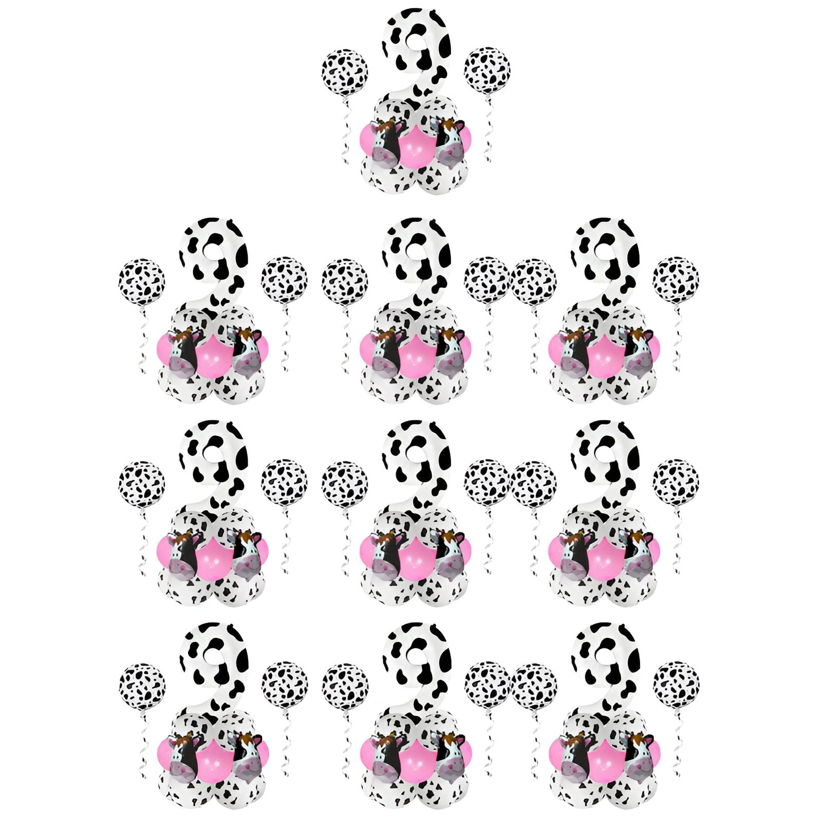 BESTSKY 180Pcs Number Balloons,Versatile Scene Pairing Balloons for ...