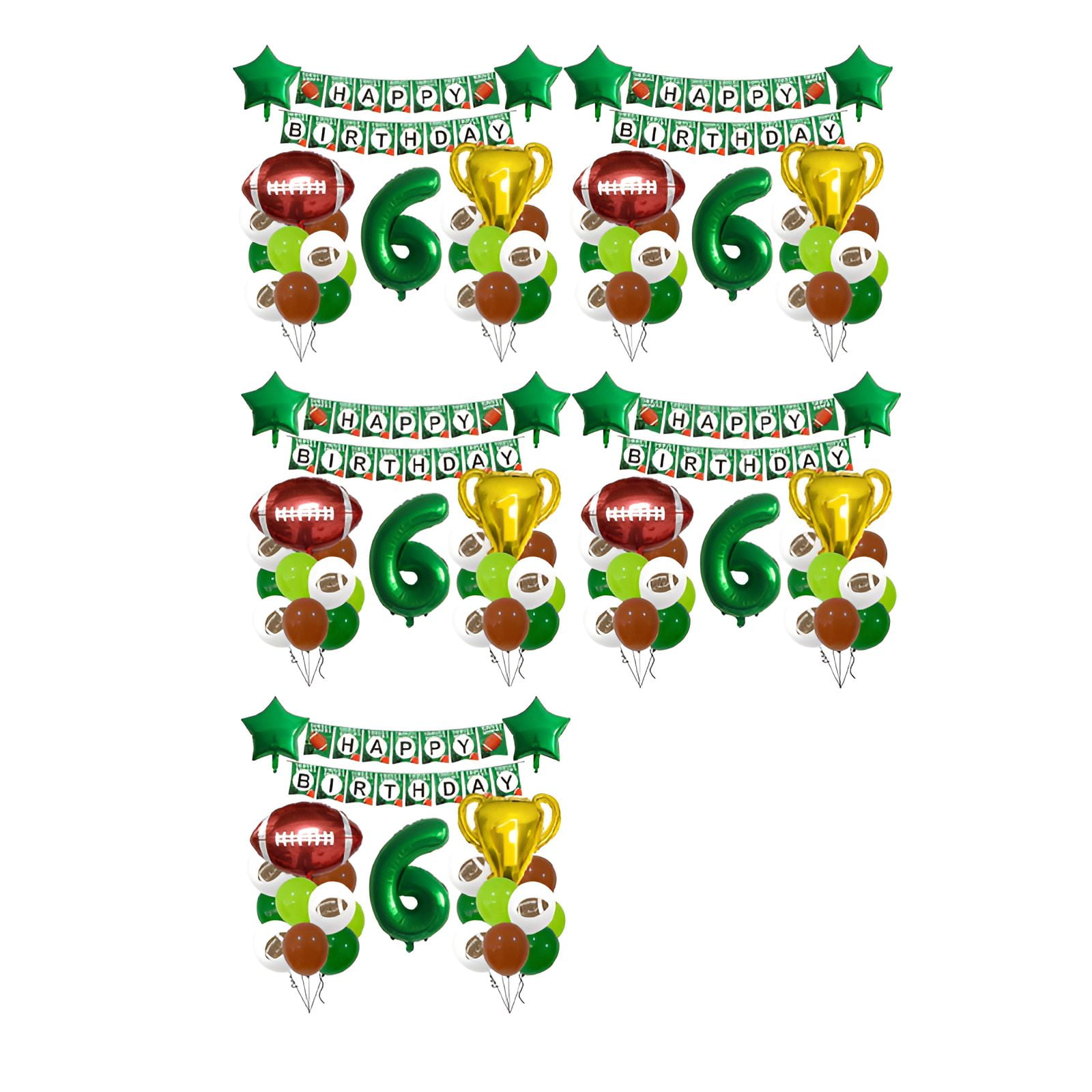 BESTSKY 185Pcs Number Balloons,Stadium Champion Vibe Balloons for ...