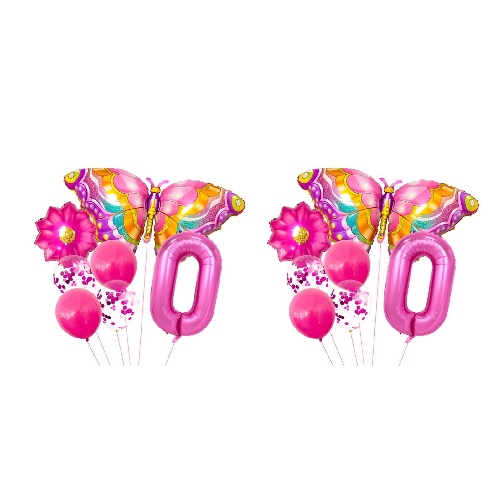 BESTSKY 18Pcs Number Balloons,Baby First Birthday Balloons Party Decorations,Shiny Balloon ...