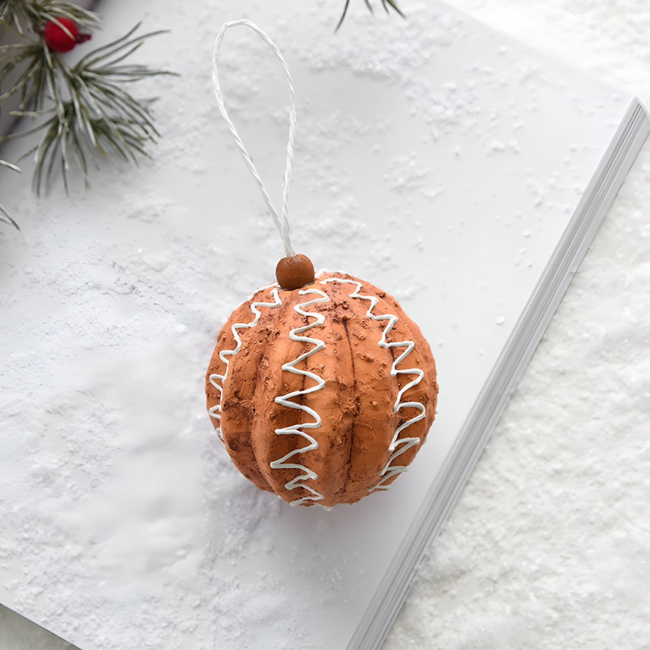 BESTSKY 1Pcs Gingerbread Christmas Decorations 3D Gingerbread Face ...