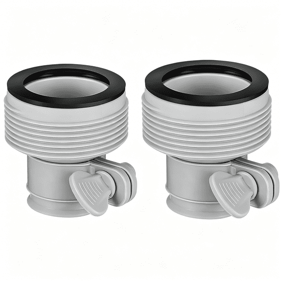BESTSKY 2 Packs Pool Hose Adapter Connector Converts 1.25 to 1.5 Inch ...