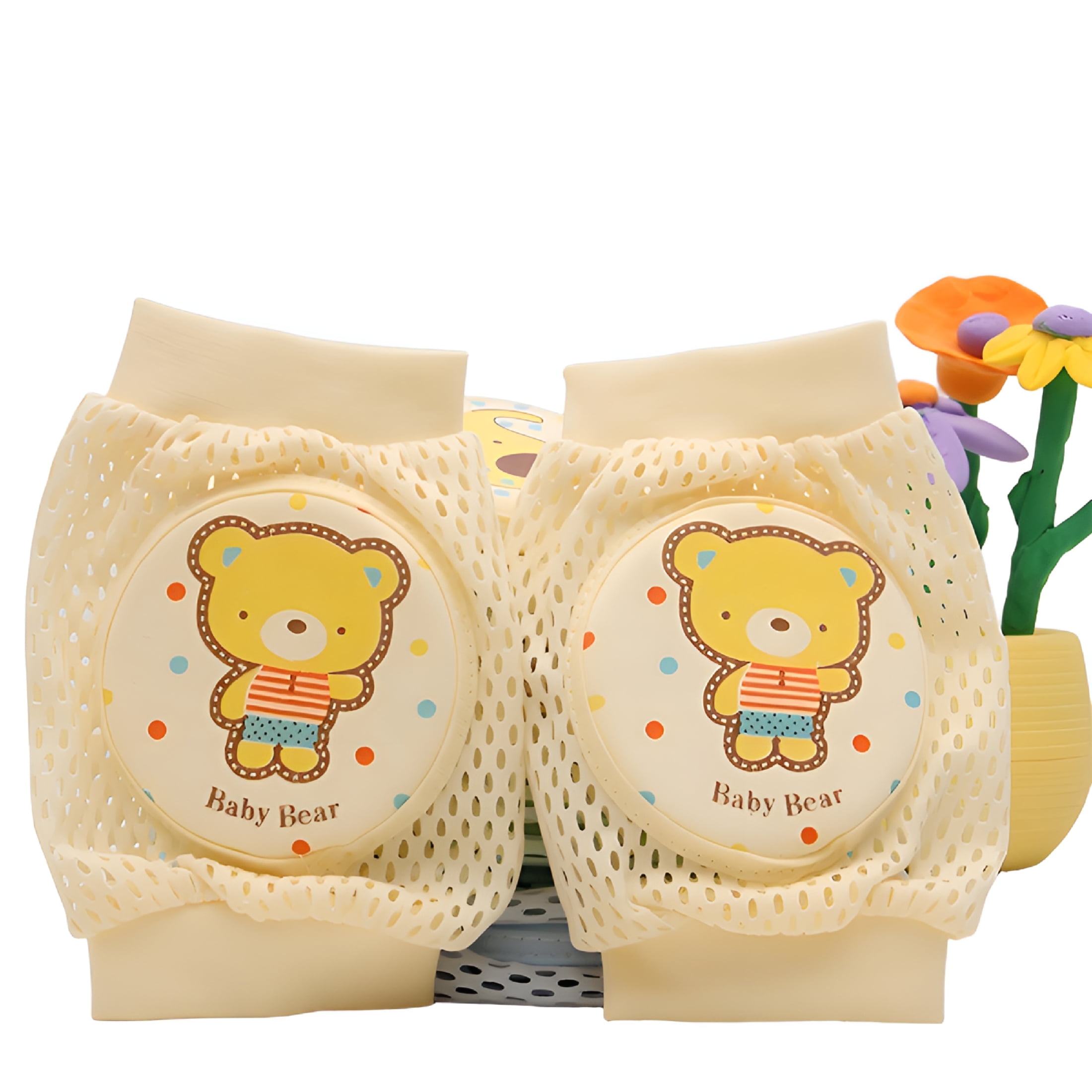 BESTSKY 2 Pcs Baby Knee Pads for Crawling,Breathable Mesh Toddlers ...