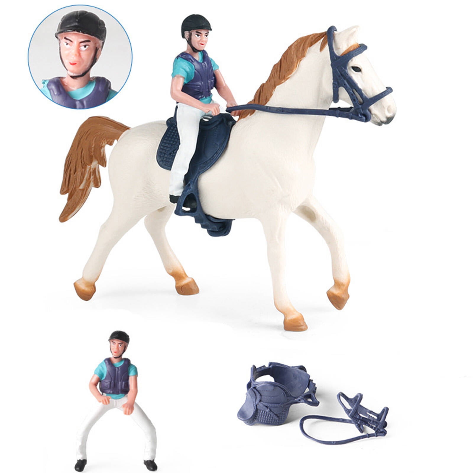 BESTSKY 2 Pcs Horse Toys,Self-Adhesive Back Horse Stuff,Not Easily ...