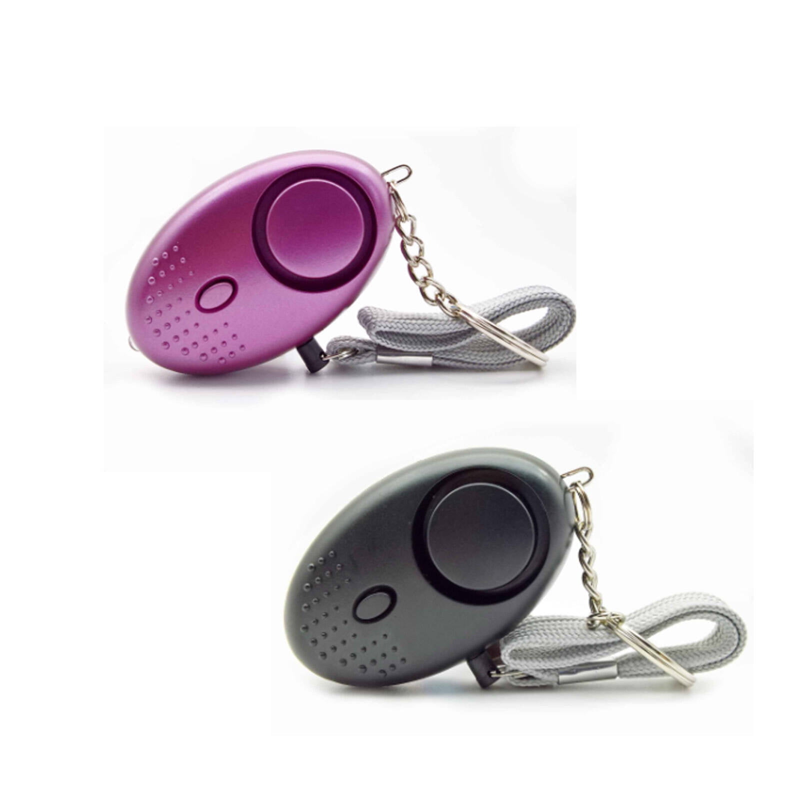 BESTSKY 2 Pcs Personal Alarm Safety Security Alarm Keychain with LED ...