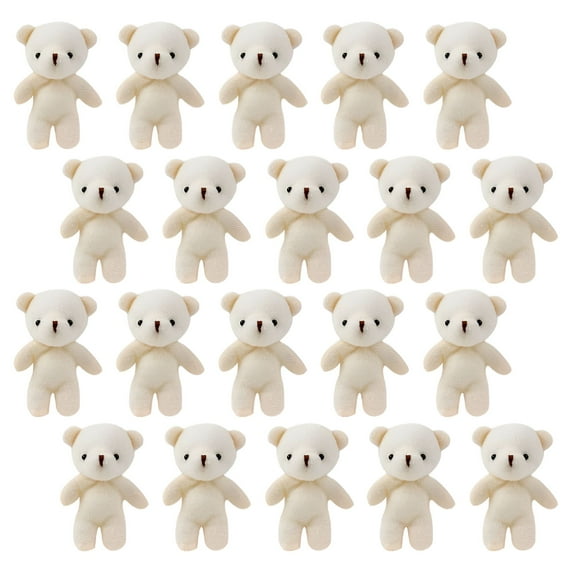 BESTSKY 20 Pcs Mini Bear Stuffed Toy Home Accessory Birthday Goodies ...