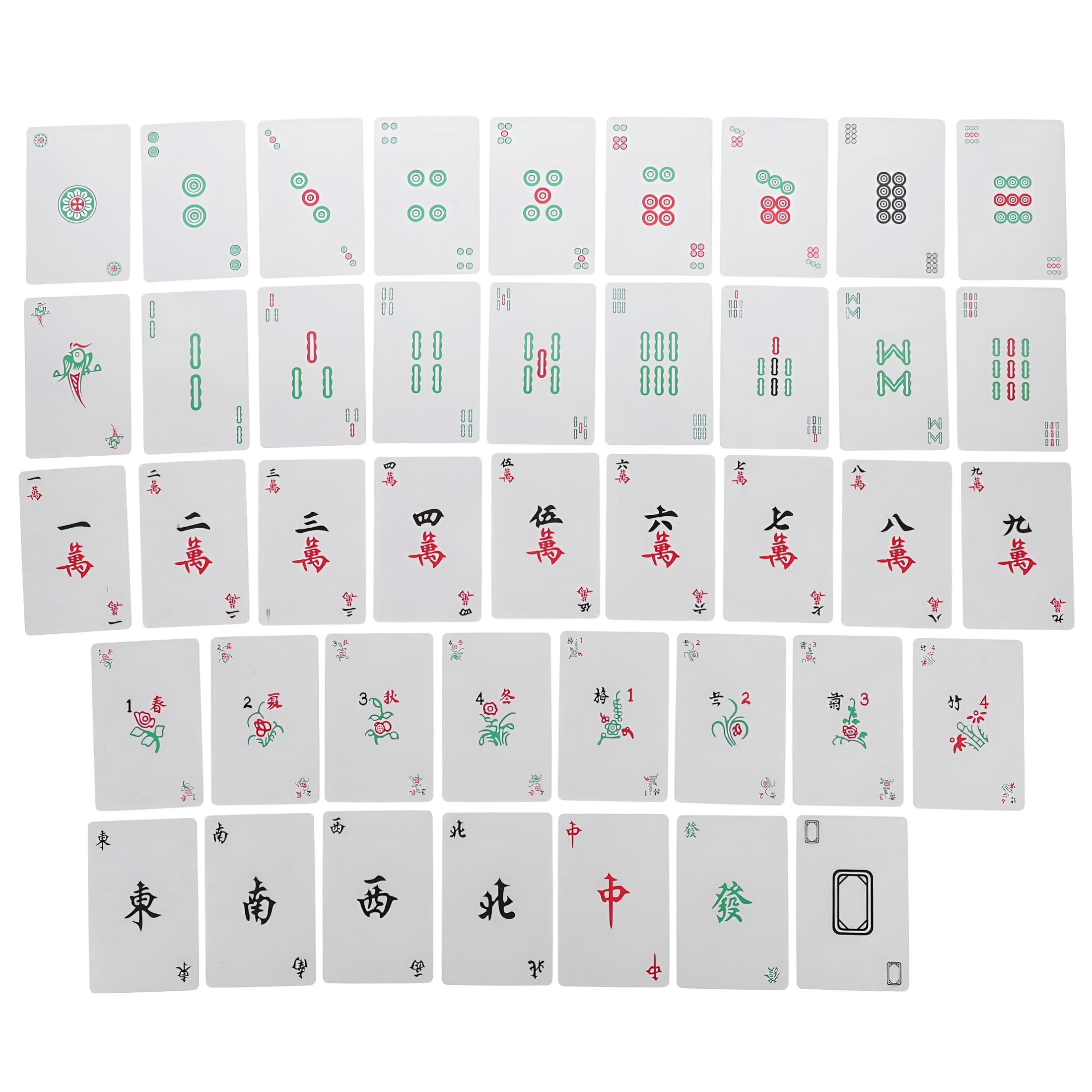 BESTSKY 2026 New 1 Set Waterproof Playing Cards Plastic Poker Mah-Jongg ...