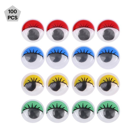BESTSKY 2026 New 100Pcs 12Mm Eyelashes Wiggly Wobbly Googly Eyes for ...