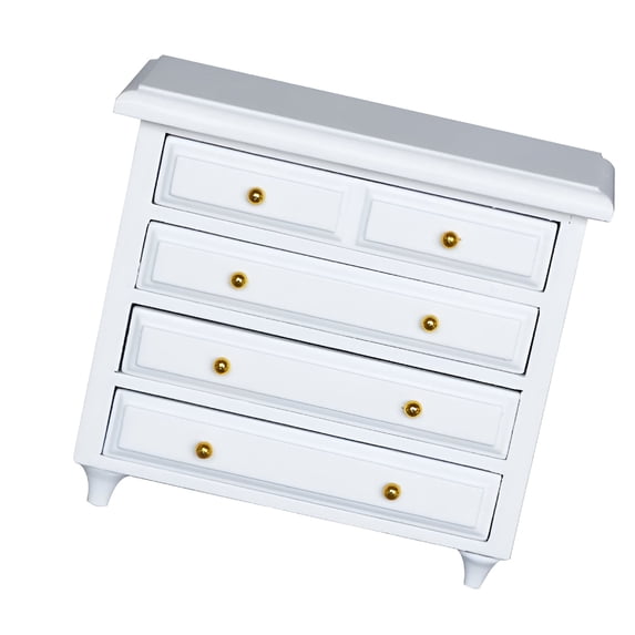 BESTSKY 2026 New 1Pc Mini House Mini Furniture Mini Solid Wood Cabinet ...