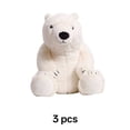 BESTSKY 2026 New 3 Pcs Polar Bear Stuffed Animal 35Cm Cute Bear Toy ...