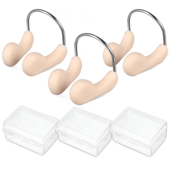 BESTSKY 2026 New 3 Pcs Swimming Nose Plugs Silicone Swimming Nose Clips ...
