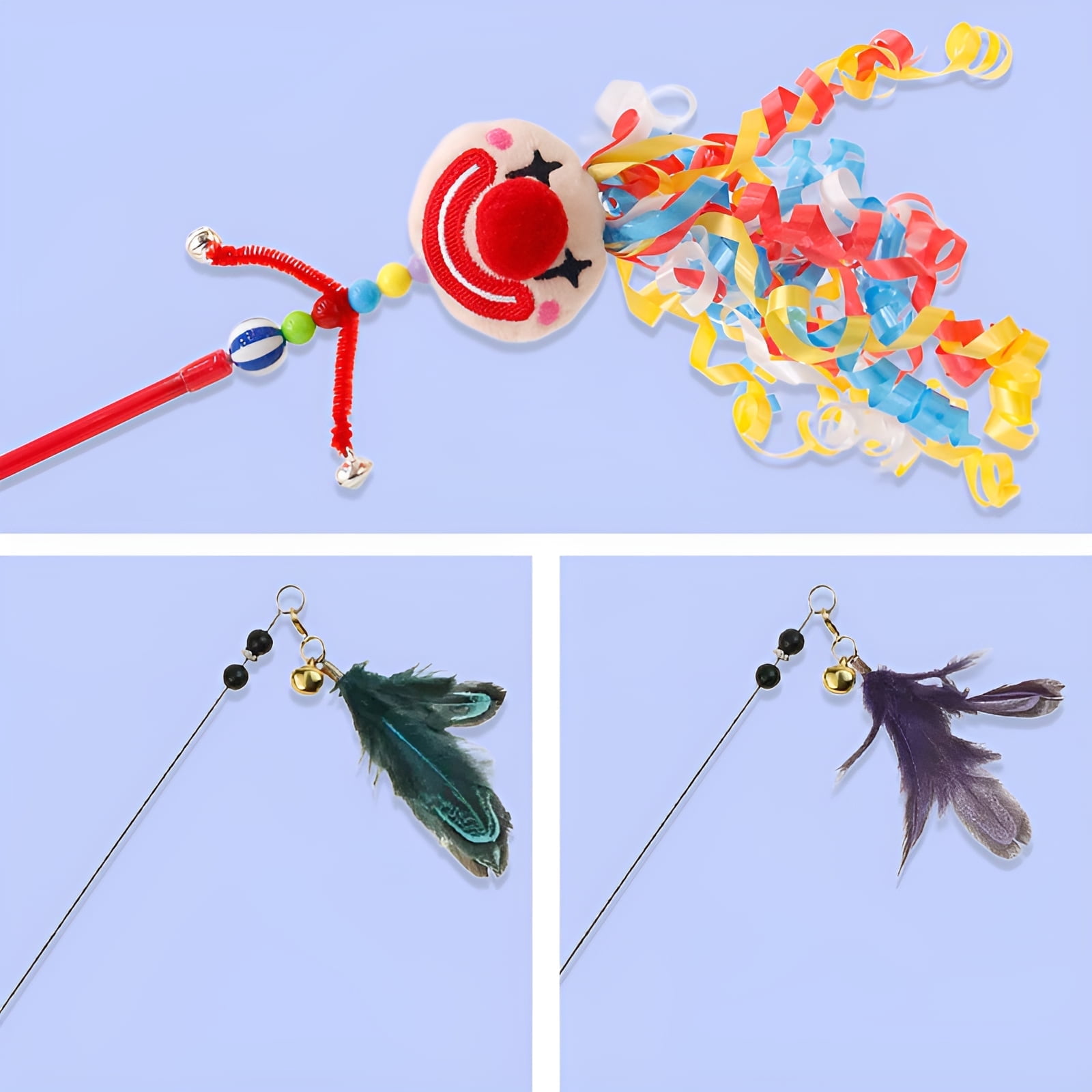 BESTSKY 2026 New 3Pcs Interactive Cat Toy,Fun and Bright Toys ...