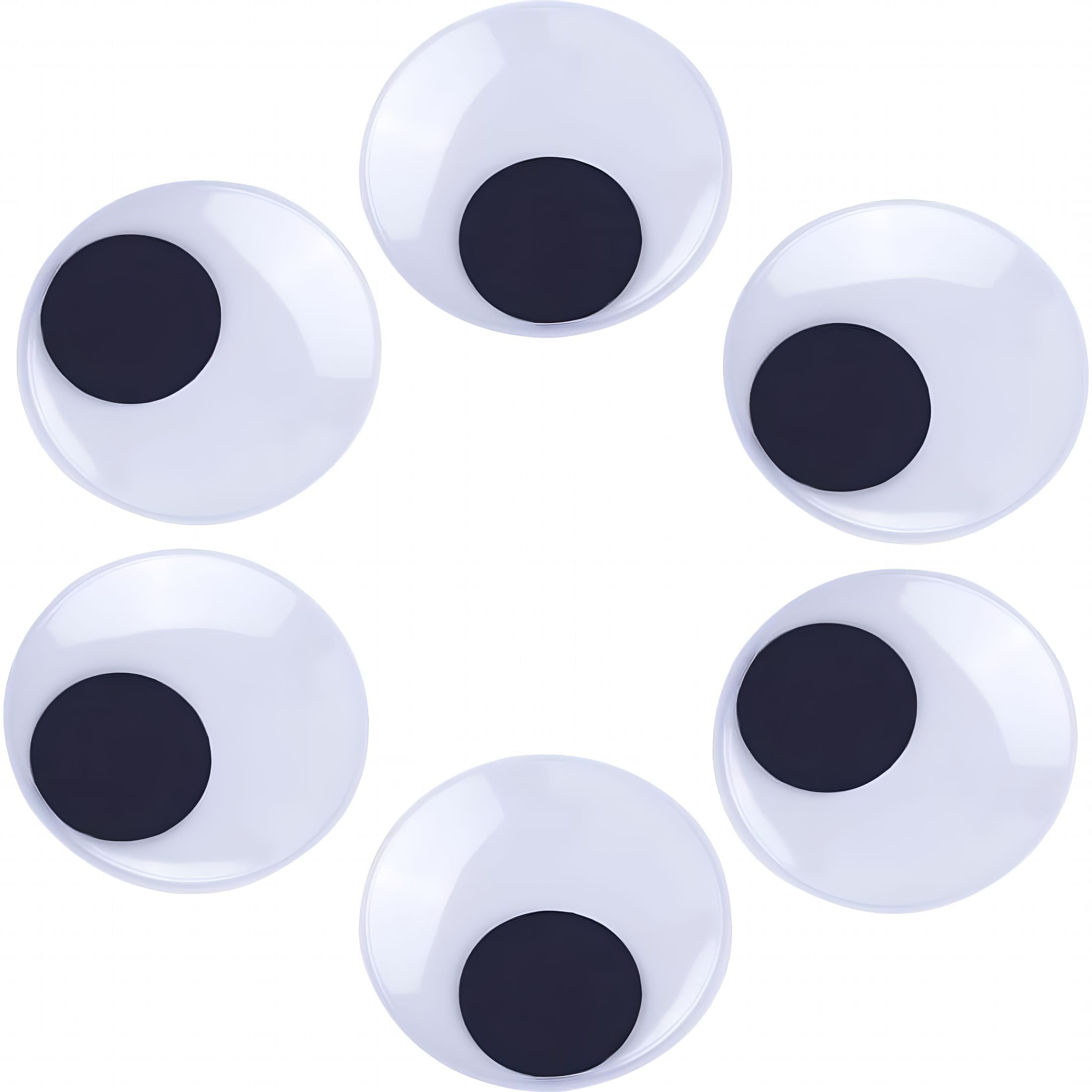 BESTSKY 2026 New 6 Pieces 4 Inches Large Self Adhesive Eyes Plastic ...