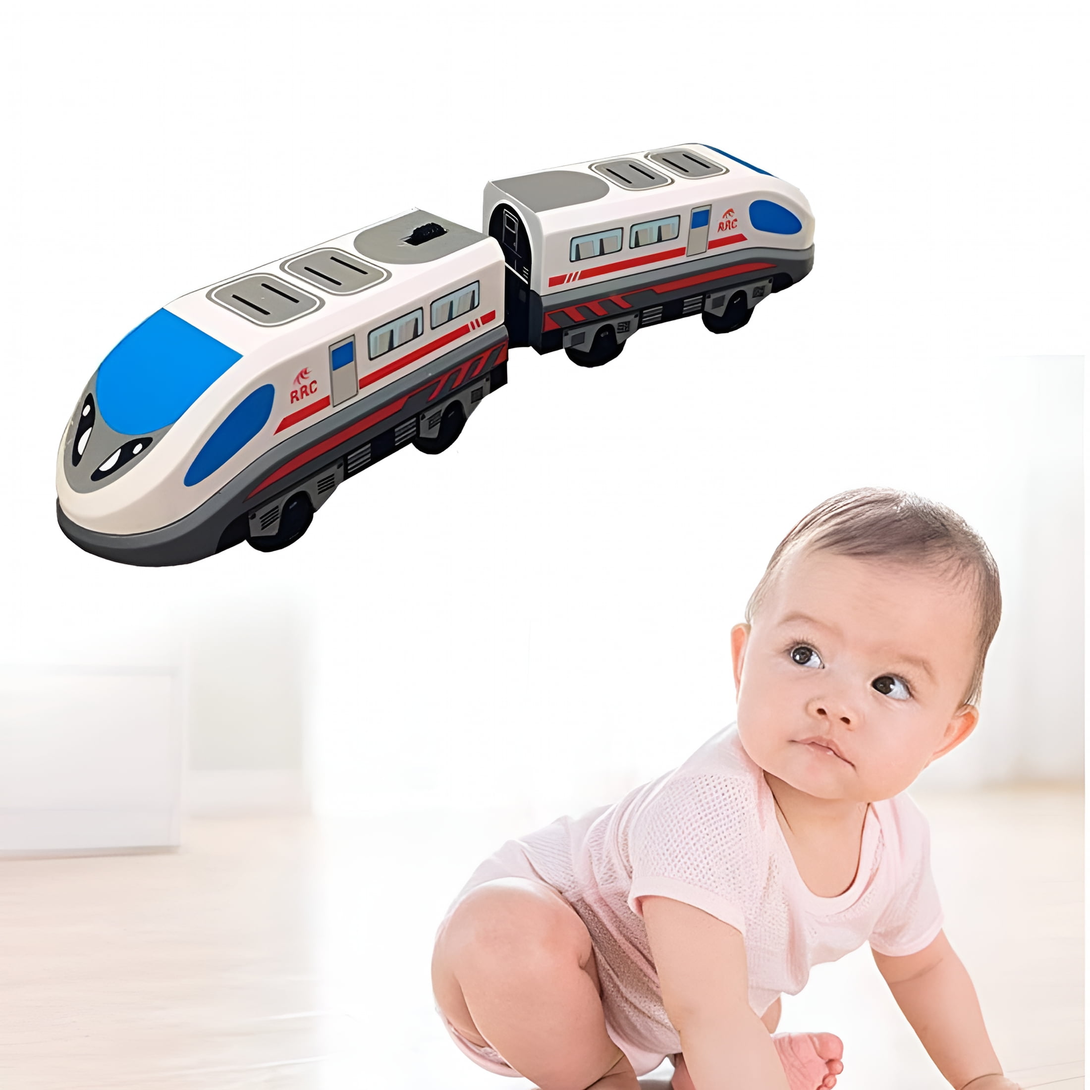 BESTSKY 2026 New Battery Operated Train for Wooden Train Track ...