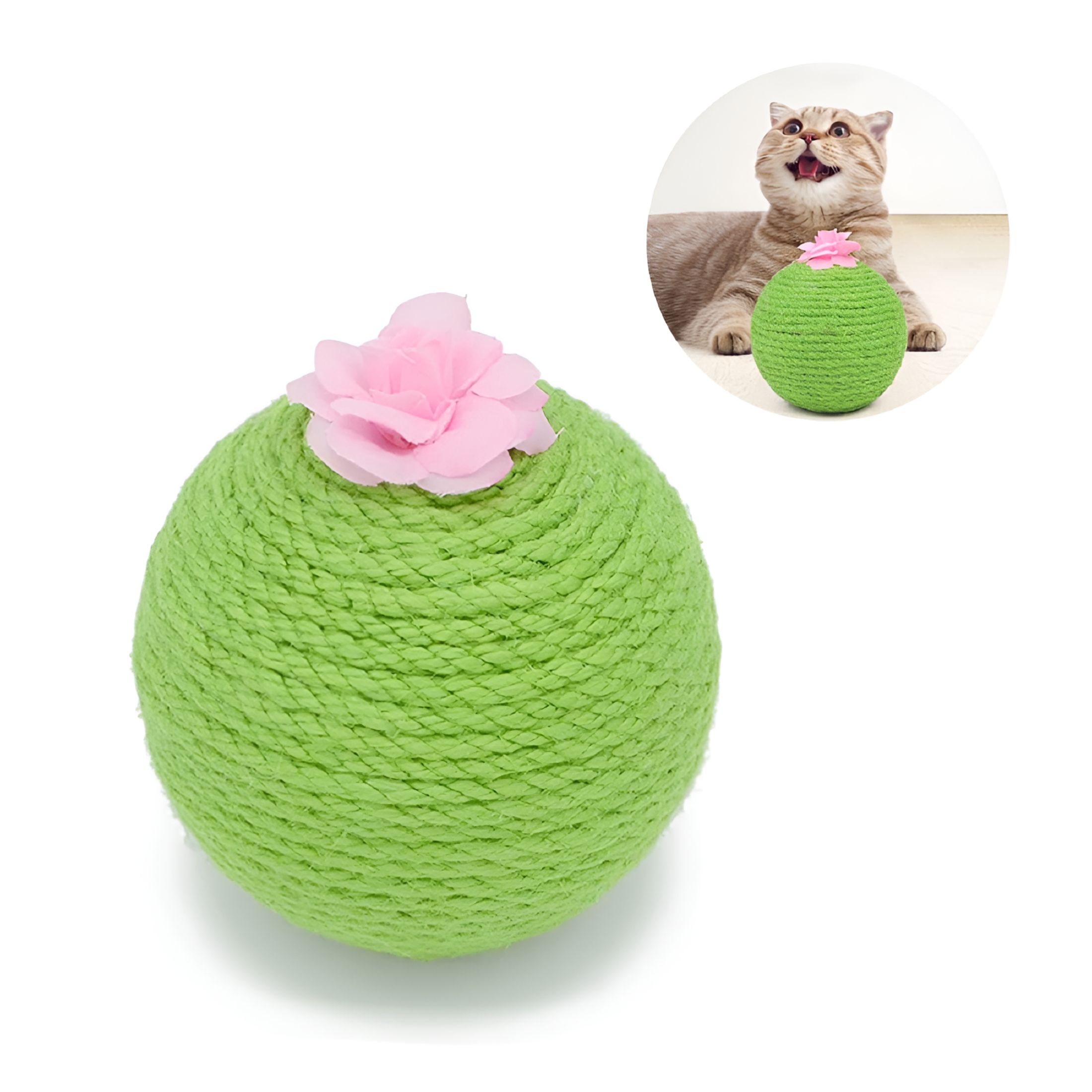 BESTSKY 2026 New Cat Ball Toy Sisal Cat Toys, Kitten Toys for Indoor ...