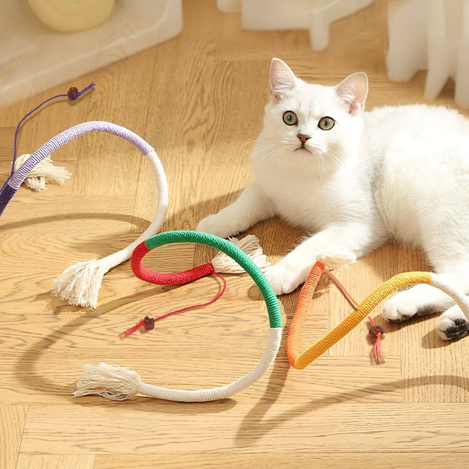 BESTSKY 2026 New Cat Chew Rope Bite-Resistant Rope Cat Teething Chew ...