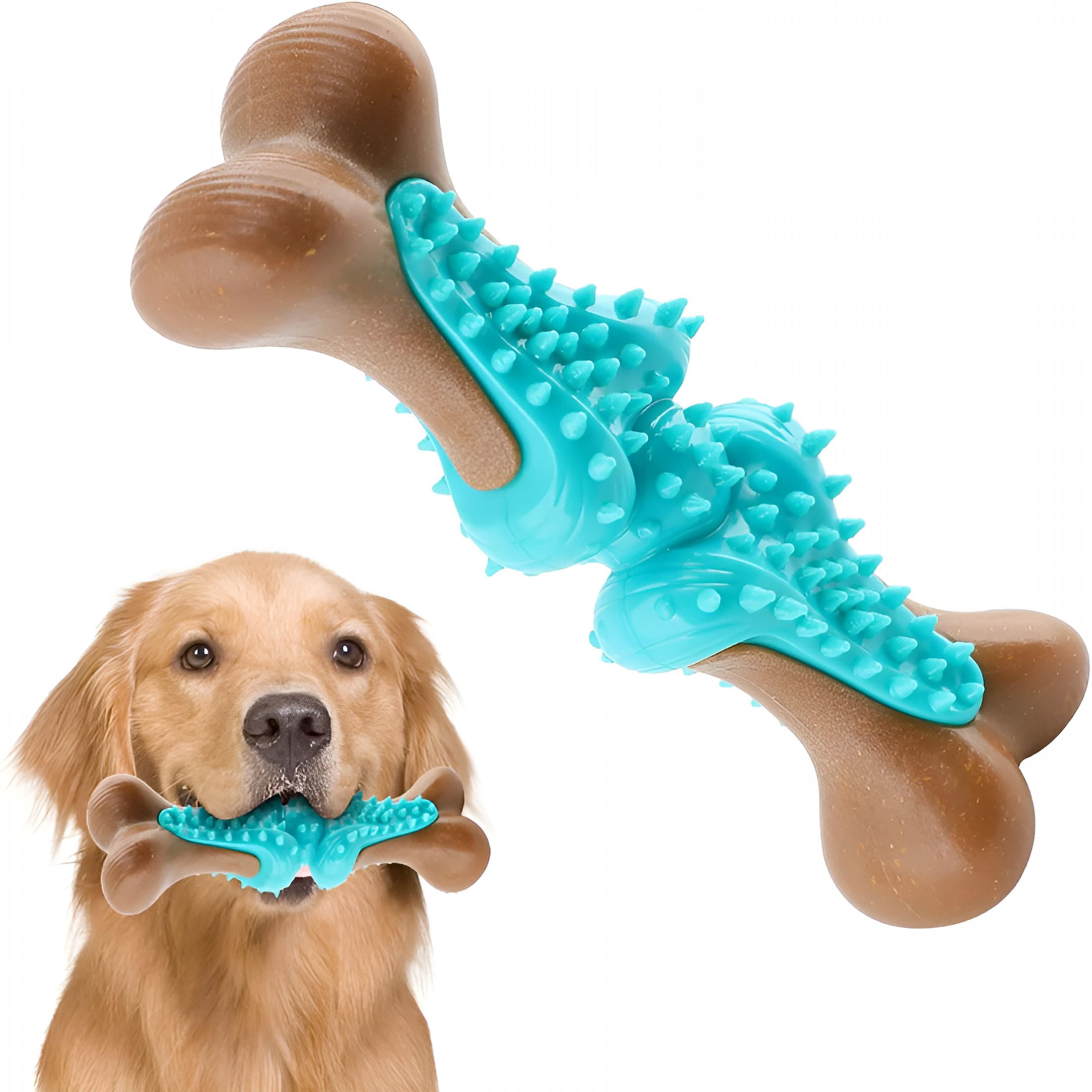 BESTSKY 2026 New Dog Chew Toy for Large Dogs,Rubber Bone Dog Toys for ...