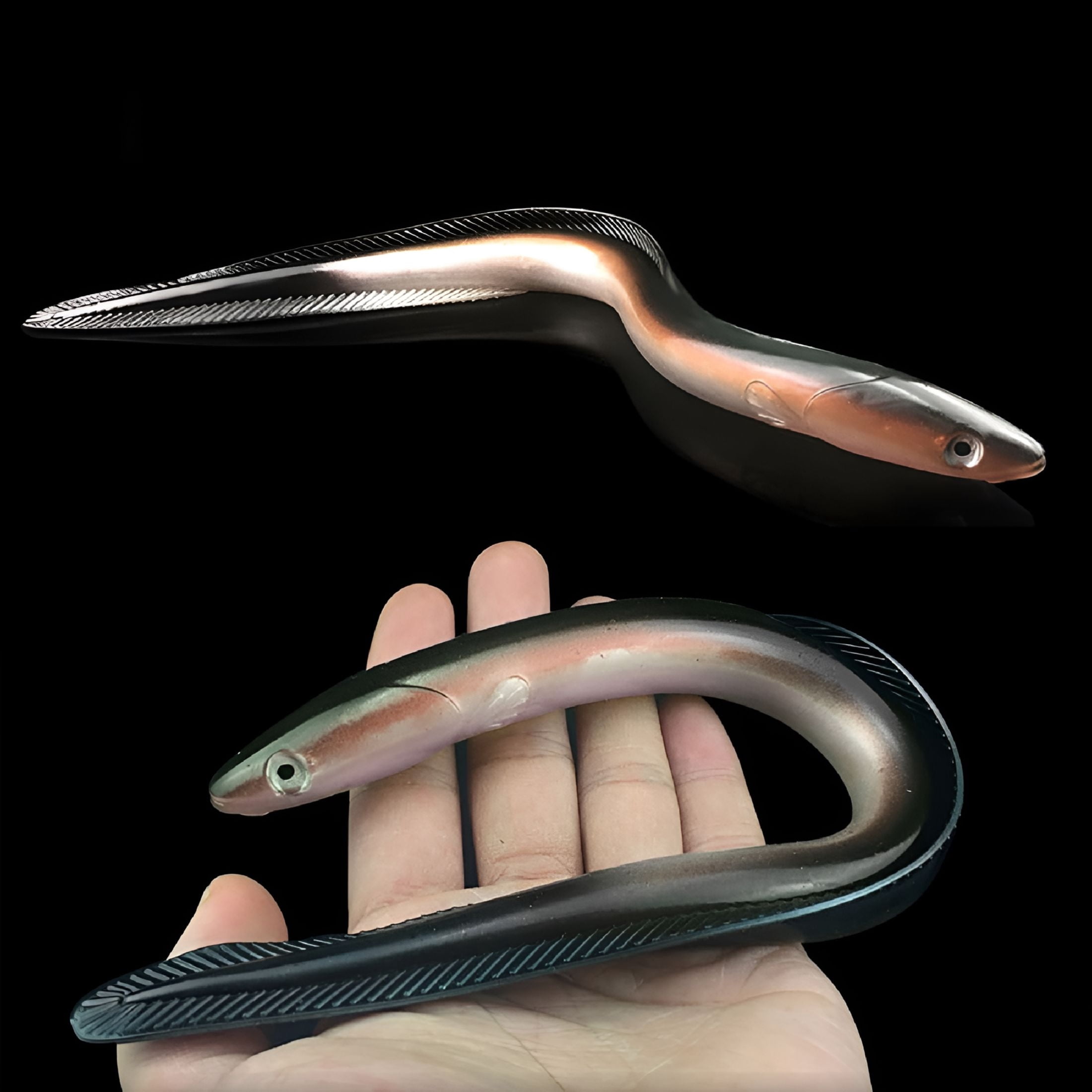 BESTSKY 2026 New Fishing Tackle Real Eel Prerigged Slow Sinking Lure ...