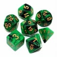 BESTSKY 2026 New Green Mix Black Dice Set Polyhedral Dice for Dungeon ...