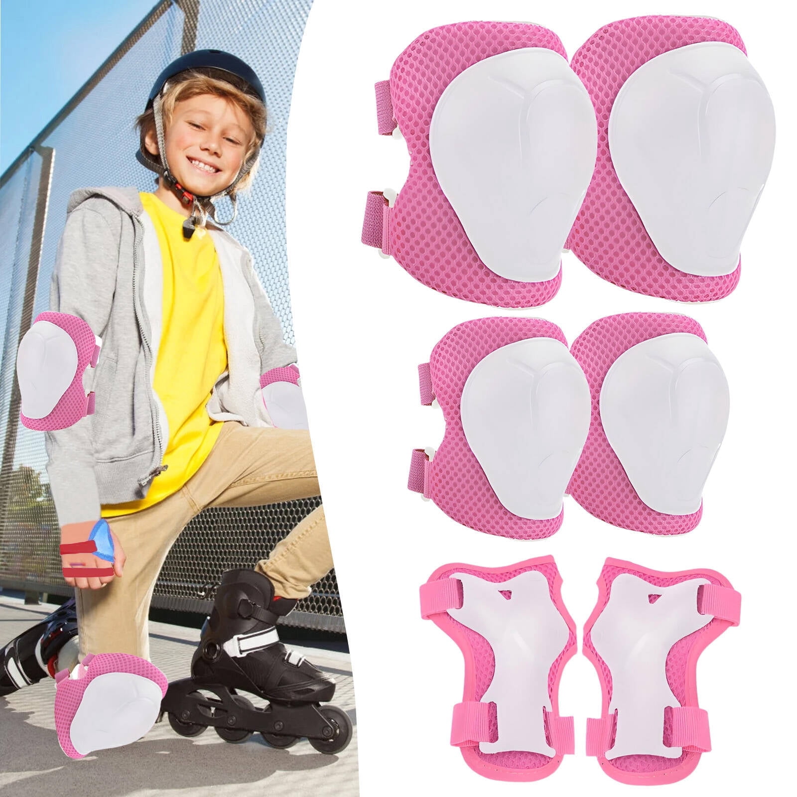 BESTSKY 2026 New Kids Knee Pads and Elbow Pads Set,Sweat Absorption ...