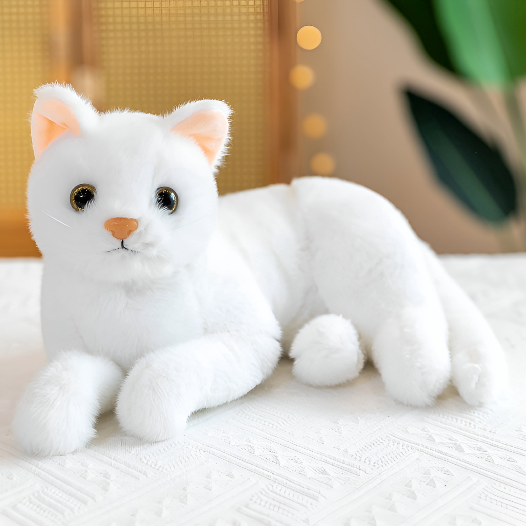 BESTSKY 2026 New Lovely Cat Pillow Doll Stuffed Toy Lifelike Cartoon ...
