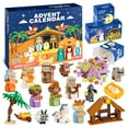 BESTSKY 2026 New Nativity Advent Calendarbuilding Blocks-24 Days of ...
