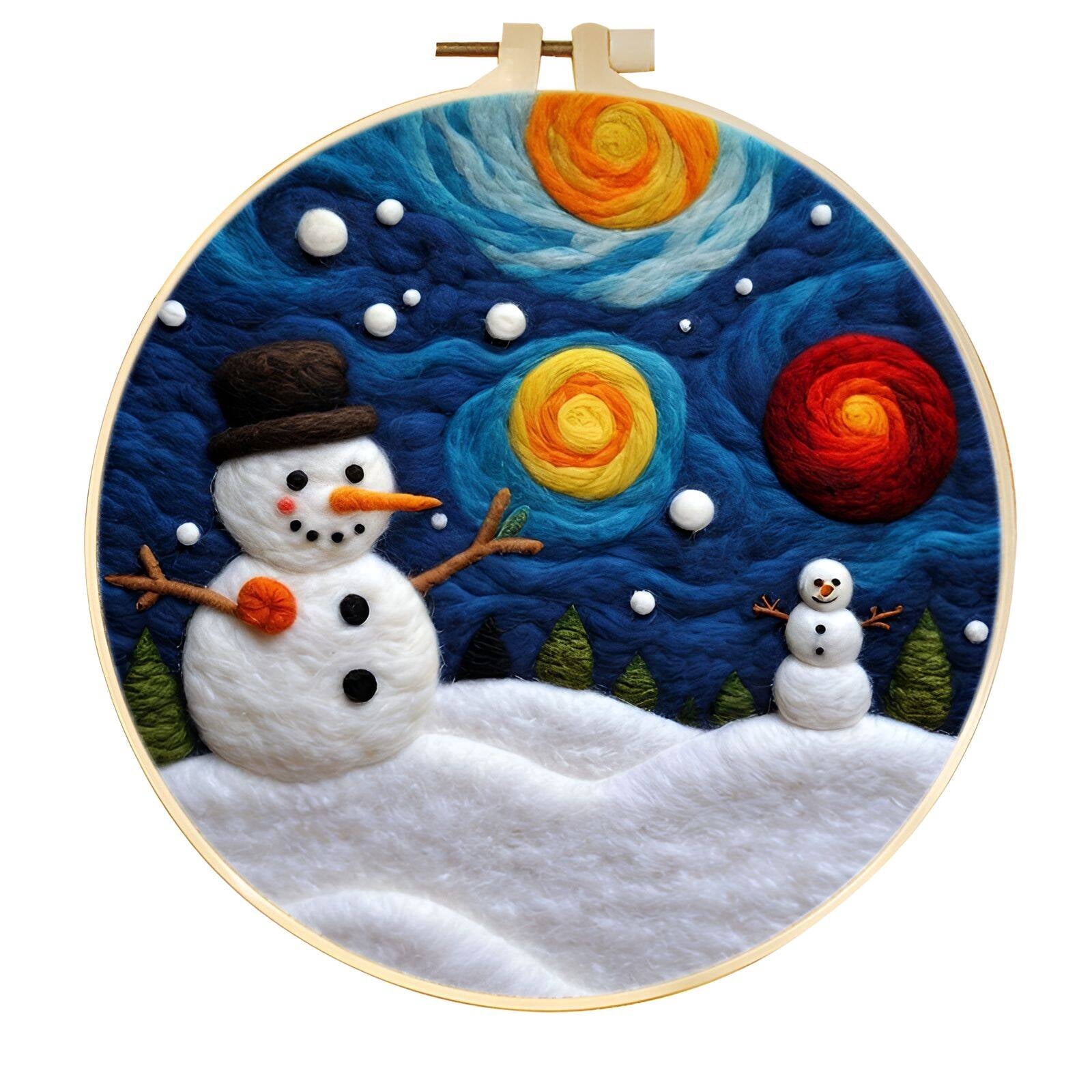 BESTSKY 2026 New Needle Felting Kit Warm Felt Artwork Needle Felting ...