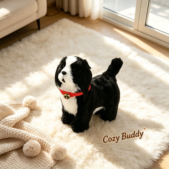 BESTSKY 2026 New Robot Dog Toys Interactive Electronic Plush Puppy ...