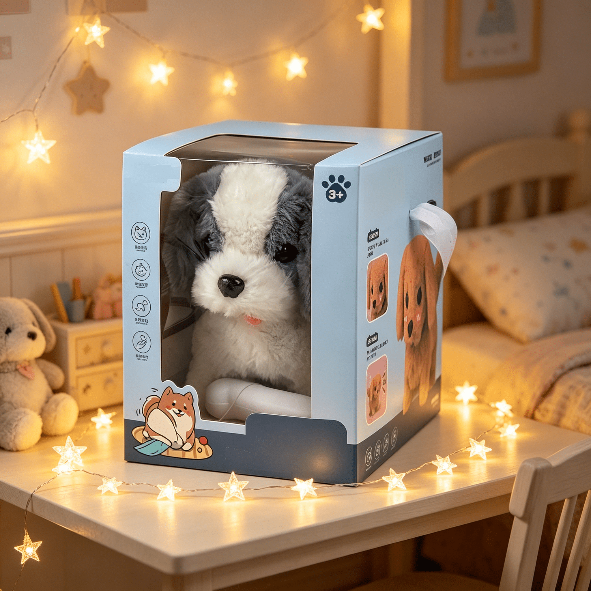 BESTSKY 2026 New Robot Puppy,Realistic Robotic Puppy,Walk,Sit,Bark and ...