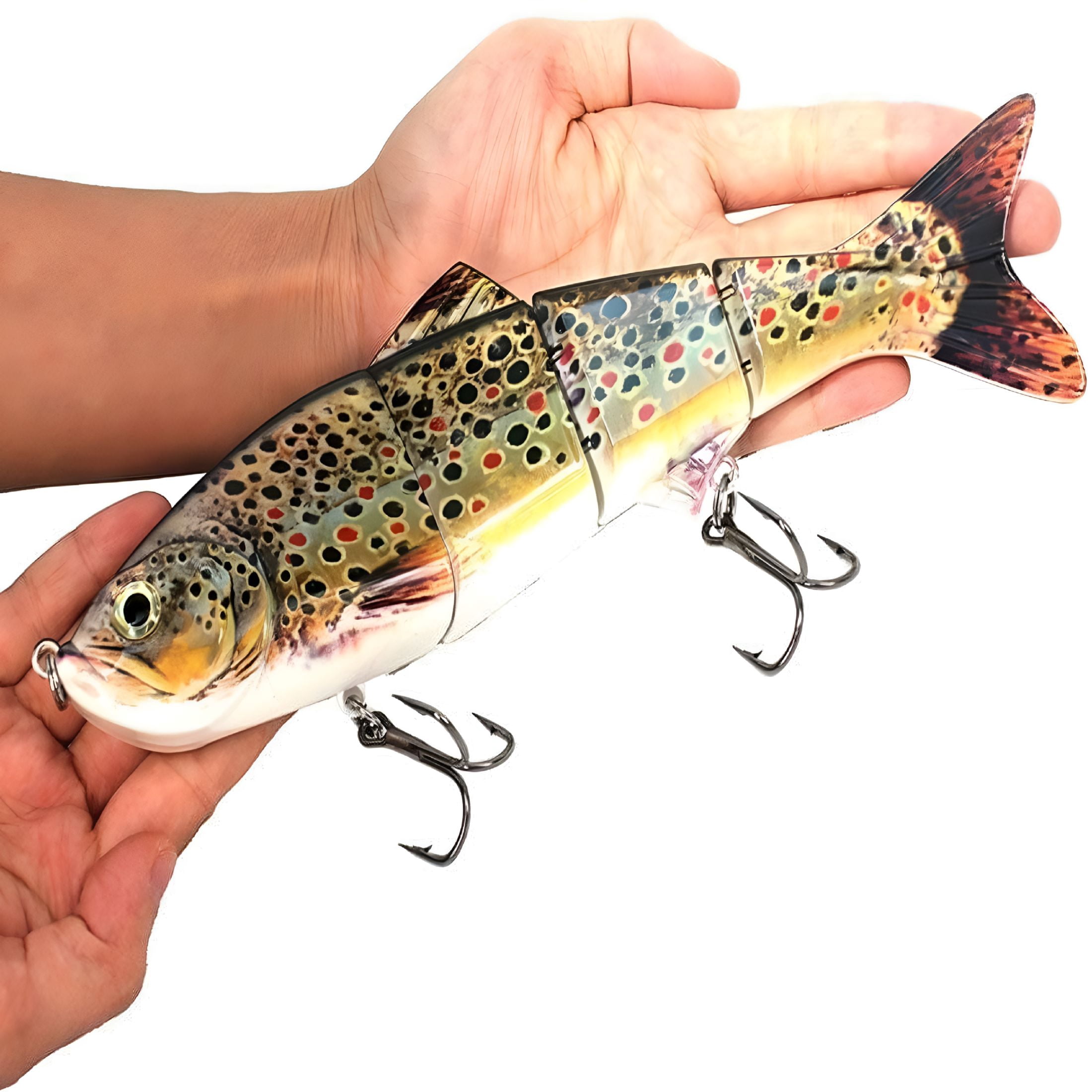 BESTSKY 2026 New Swimbaits for Bass Lifelike 4 Segment Big Giant ...