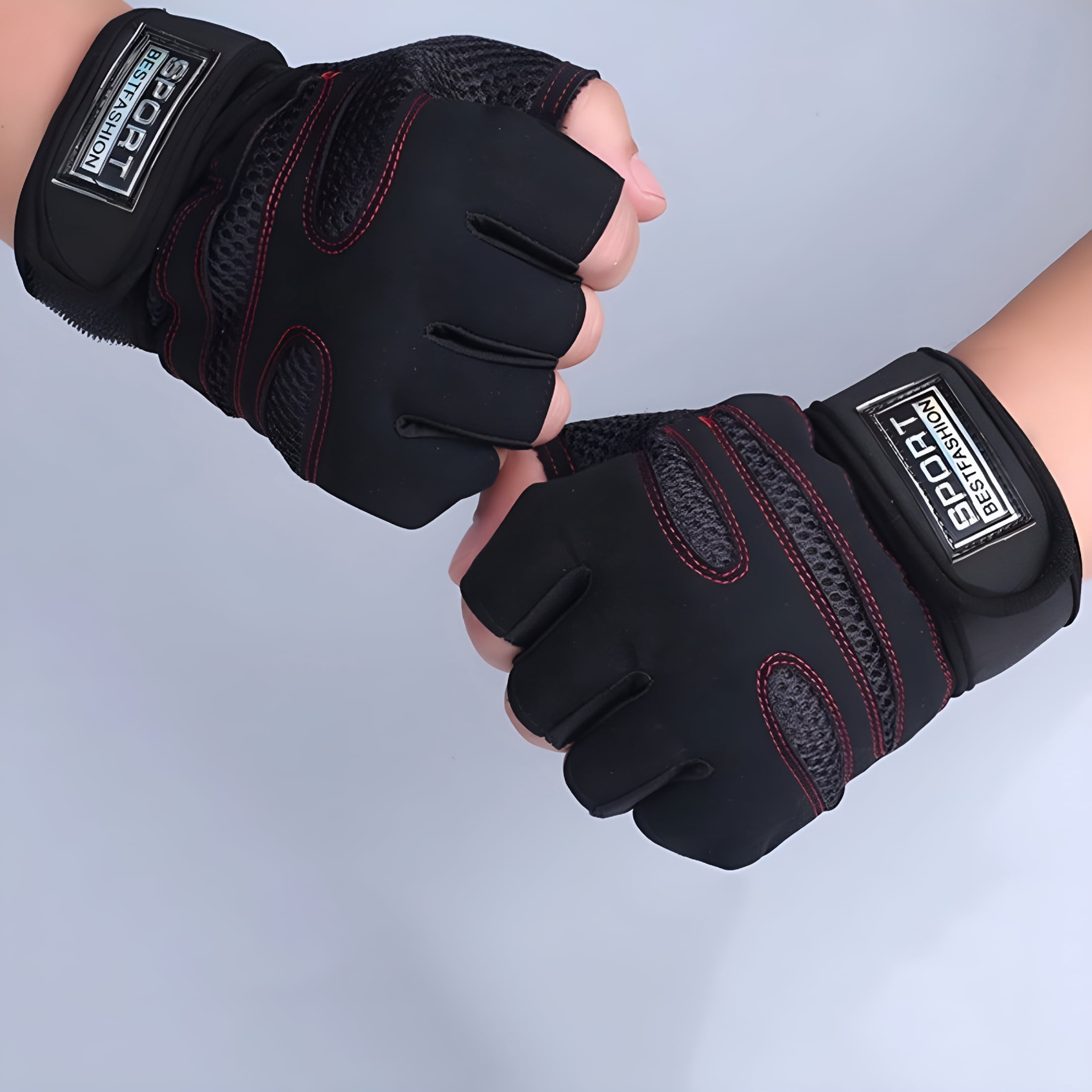 BESTSKY 2026 New Ventilated Weight Lifting Workout Gloves for Men and ...