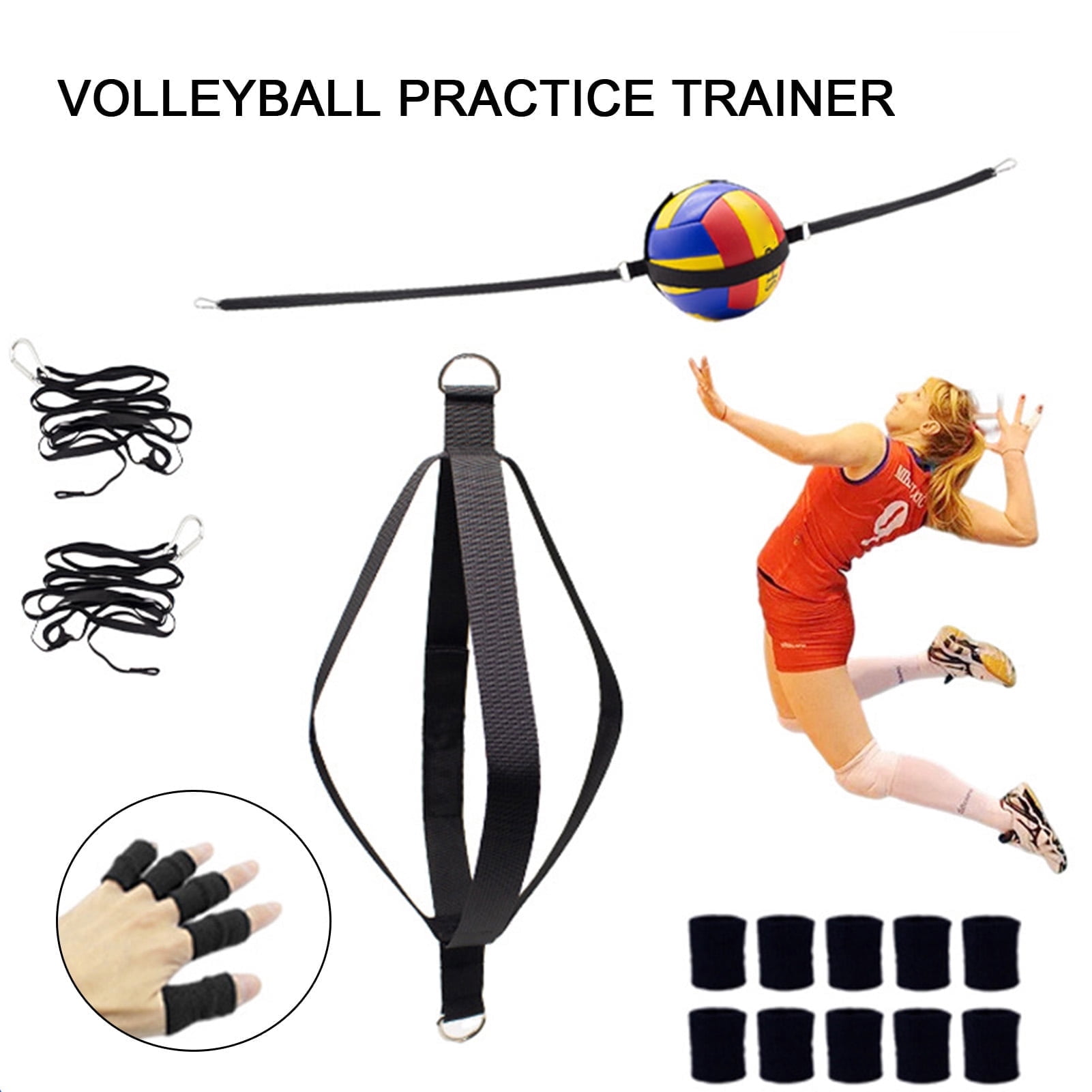 BESTSKY 2026 New Volleyball Practice Trainer Set - High Elastic ...