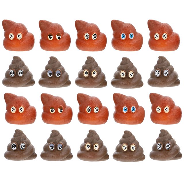 BESTSKY 20Pcs Fake Poop Toys Realistic Poop Toys Plastic Poop Models ...