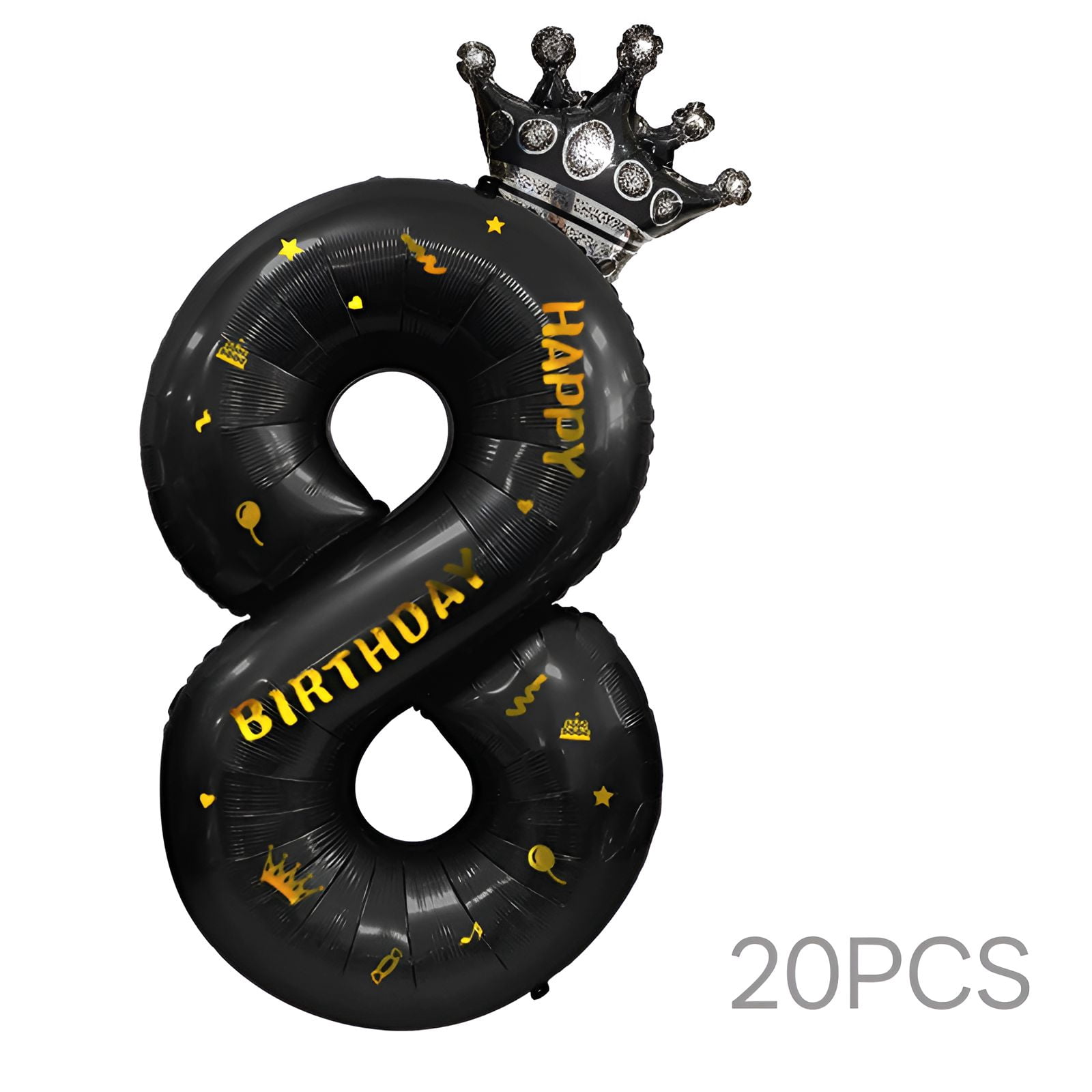 BESTSKY 20Pcs Number Balloons,Dynamic Birthday Decor Party Decorations ...