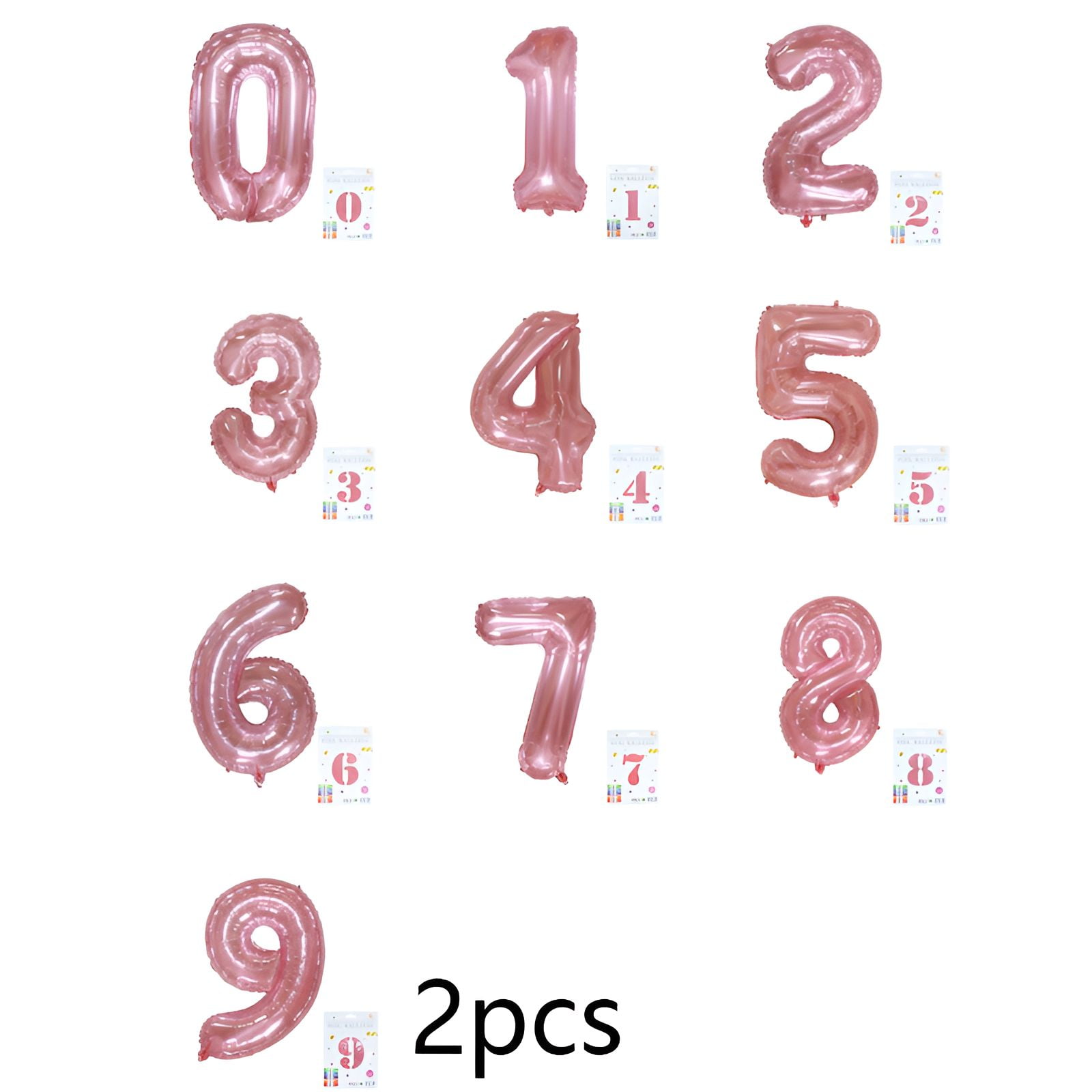 BESTSKY 20Pcs Number Balloons,Easy to Store Party Decorations,Suitable ...